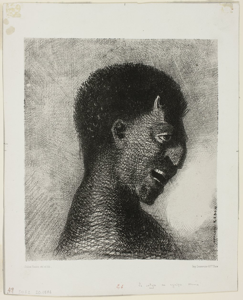 The Satyr with the Cynical Smile, plate 5 of 8 from Les Origines