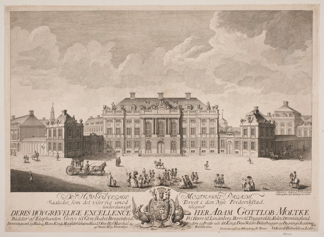 The Moltke Palace at Amalienborg Square