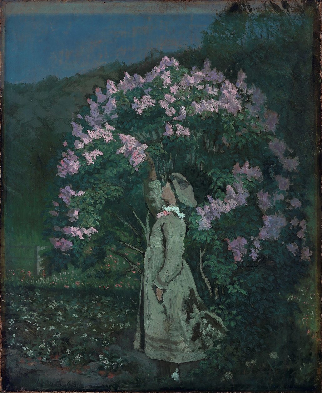 The Lilac Bush by Olaf Isaachsen: Buy fine art print