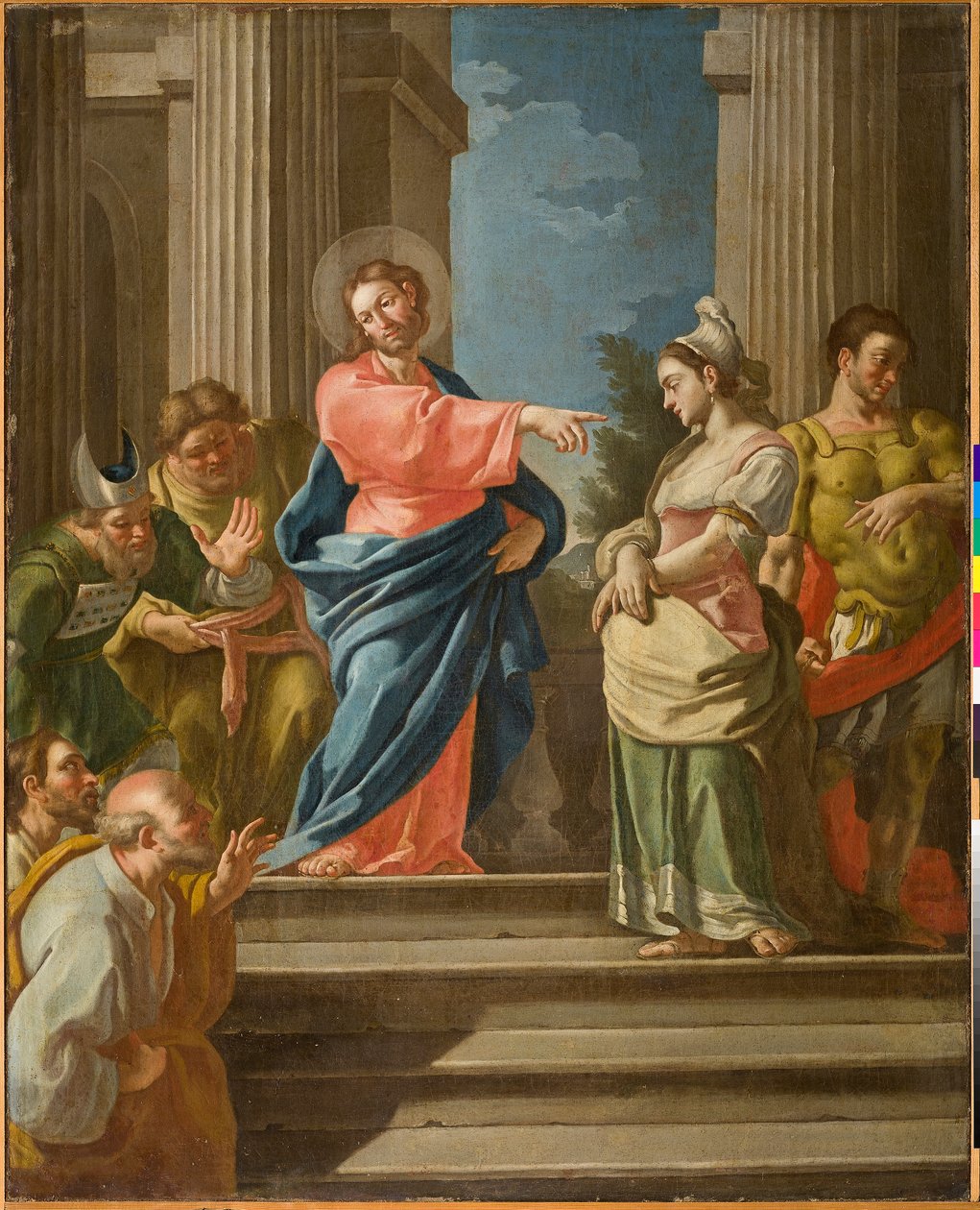 Jesus and the Adulteress by Oronzo Tiso: Fine art print