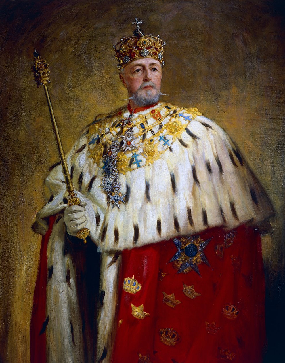 Portrait of Oscar II by Oscar Gustaf Bjorck