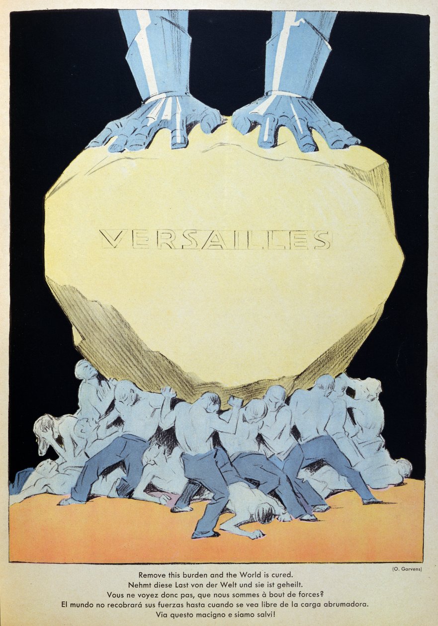 'Remove this Burden and the World is Cured', caricature of Germany ...