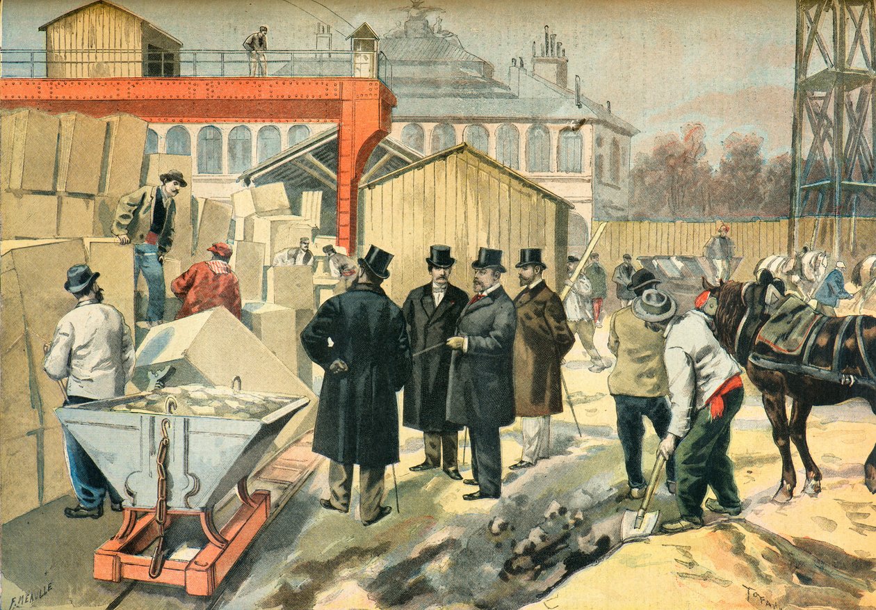 The Prince of Wales Visits the Construction Sites for the 1900 Paris ...