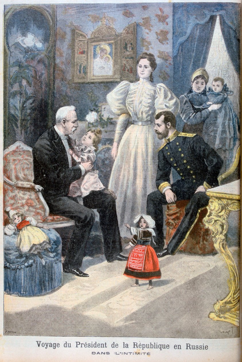 Tsar Nicholas II of Russia and Felix Faure, President of the French ...