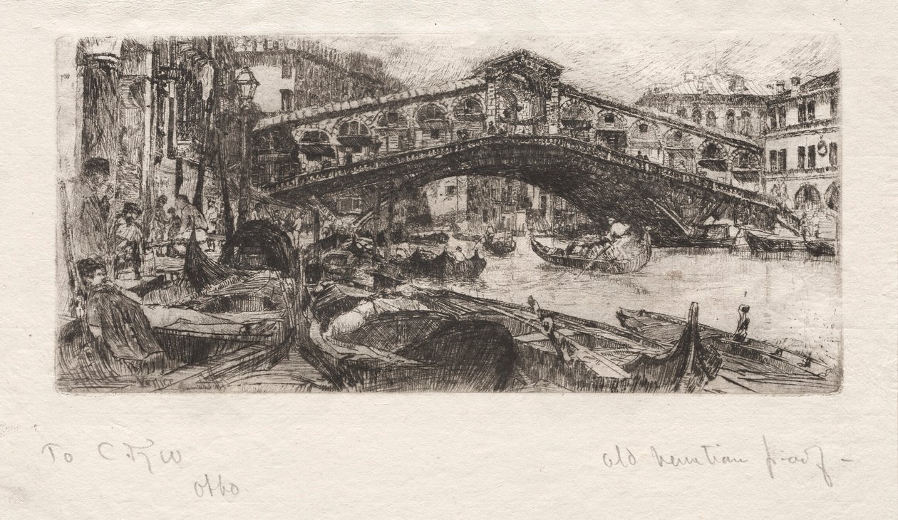 The Rialto, Venice by Otto H. Bacher: Buy fine art print