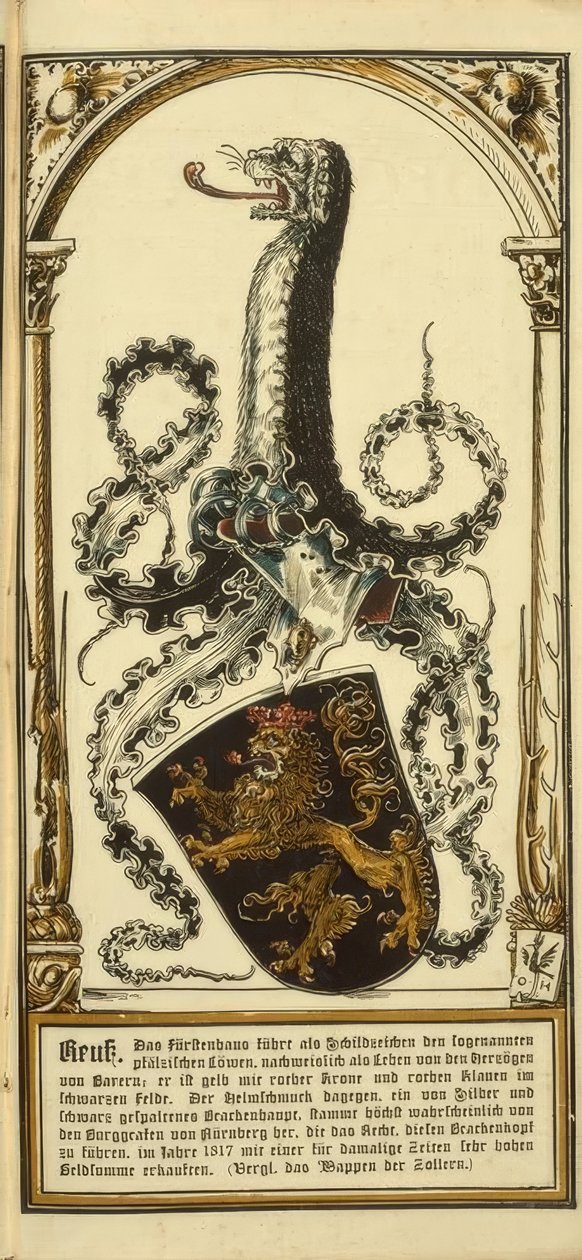 The Ancestral Coats of Arms of the German Princely Houses: Reuss