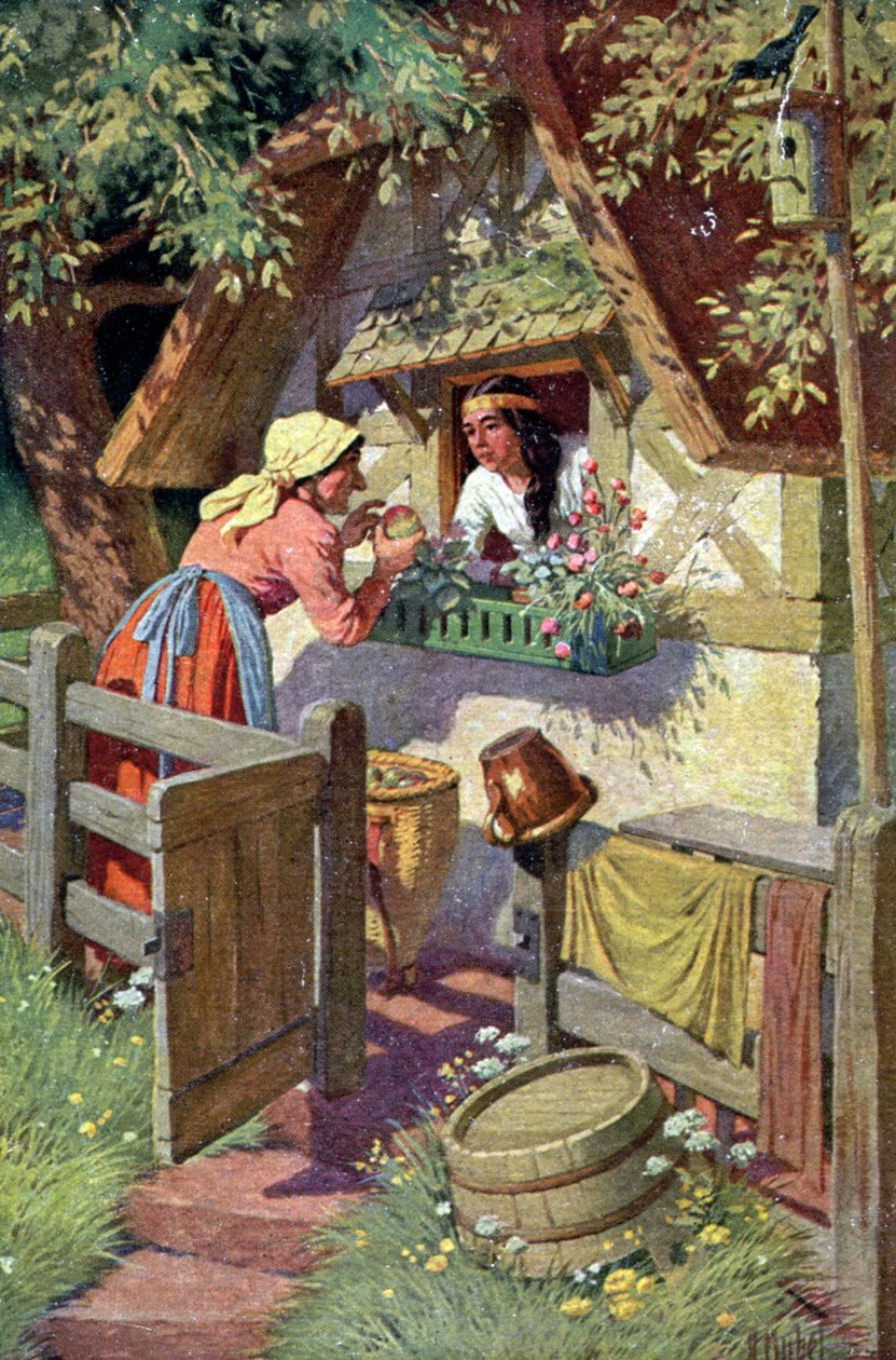 Snow White and the Witch by Otto Kubel: Buy fine art print