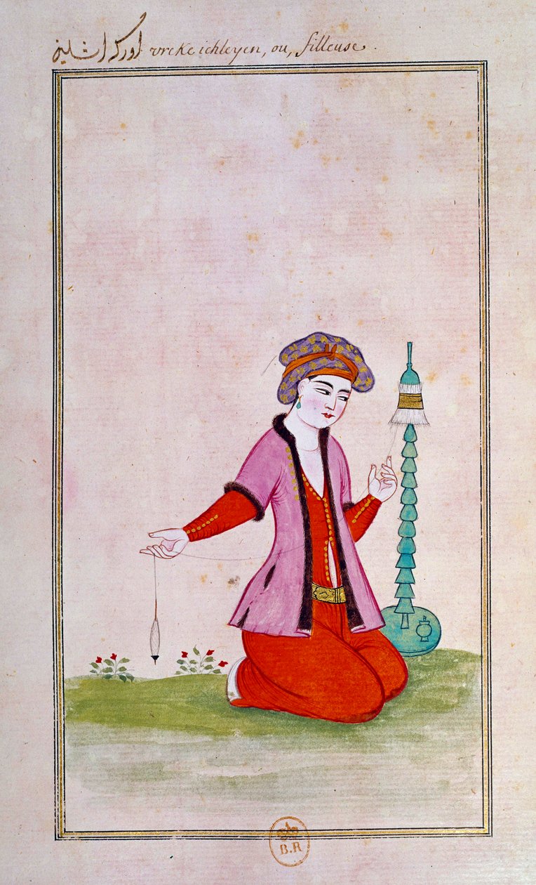Ottoman art: a spreader by Ottoman School: Fine art print