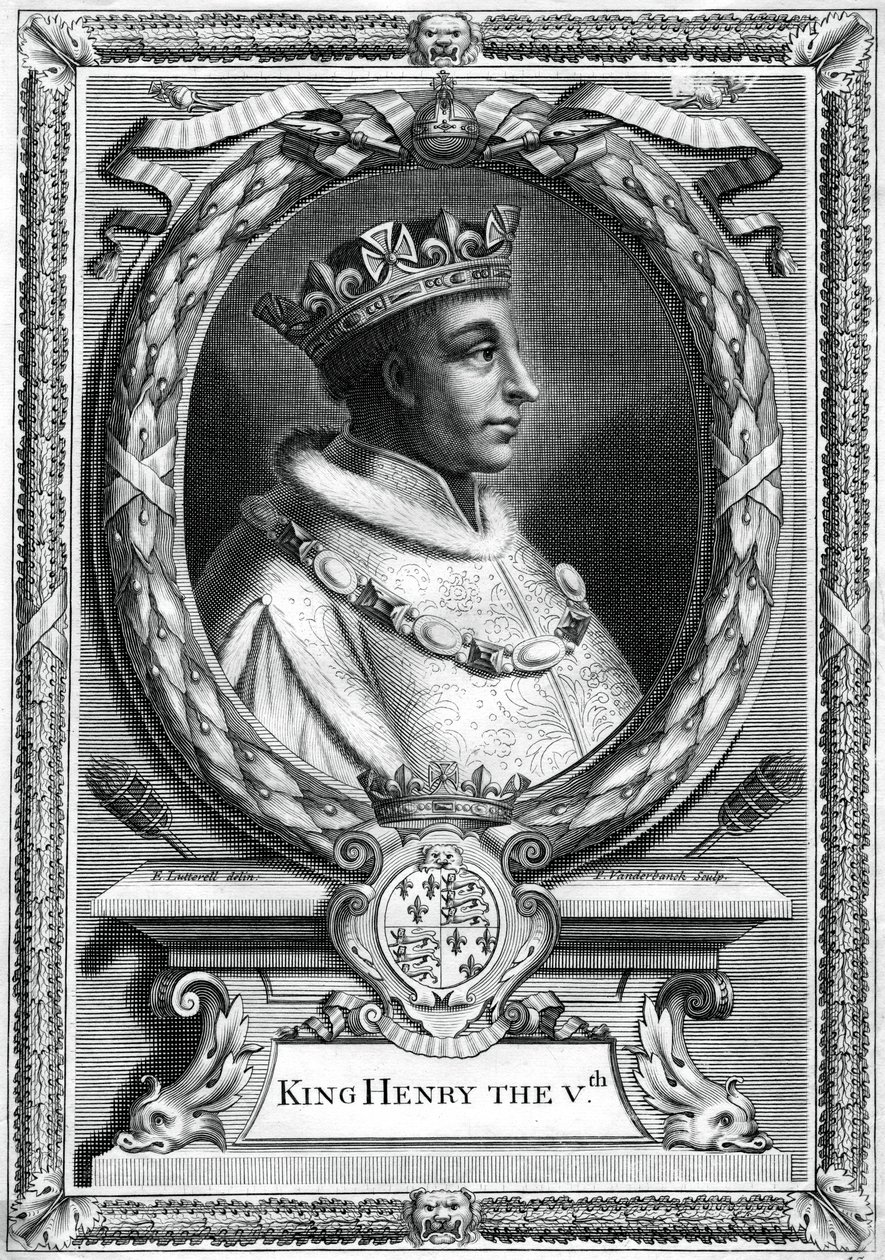 Henry V, King of England by P. Vanderbanck: Fine art print