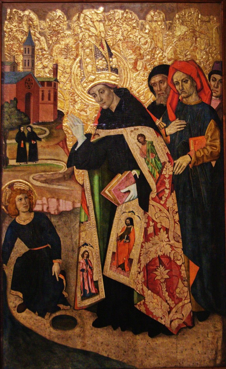 Saint Augustine Meditating on the Trinity and the Appearance of the ...