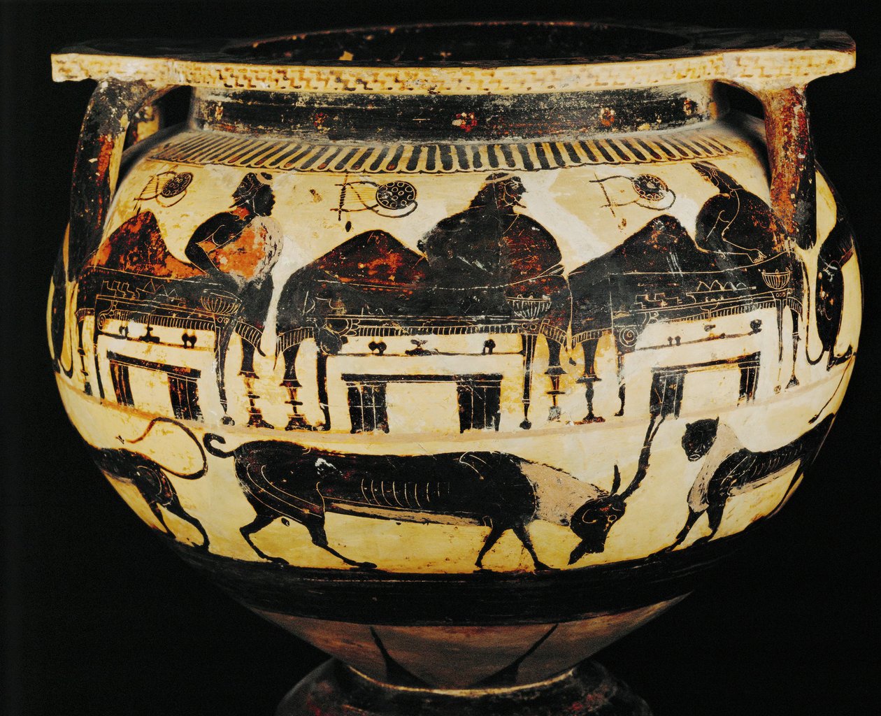 Top Register: A Banquet, Lower Register: Animals