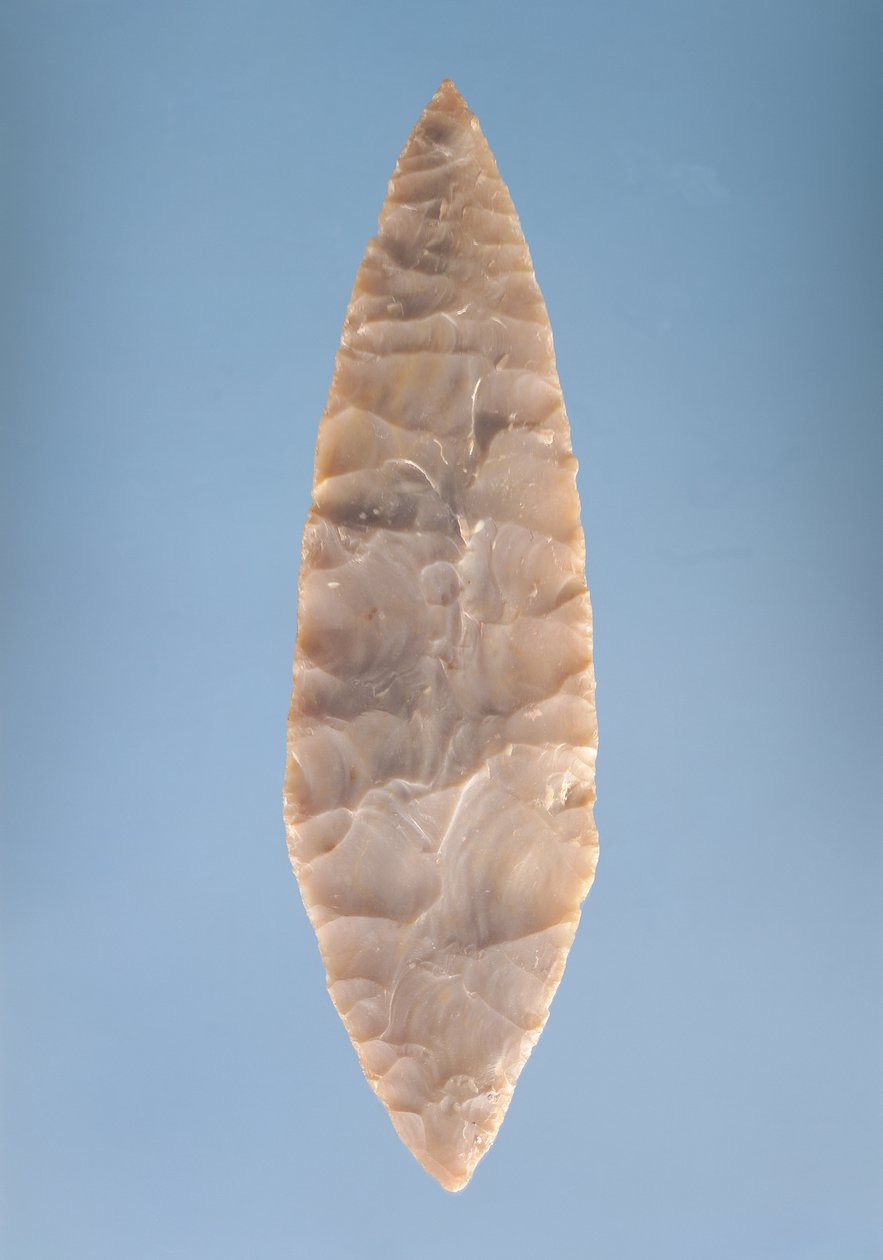 Solutrean 'Laurel Leaf' Blade, Found at Volgu by Paleolithic