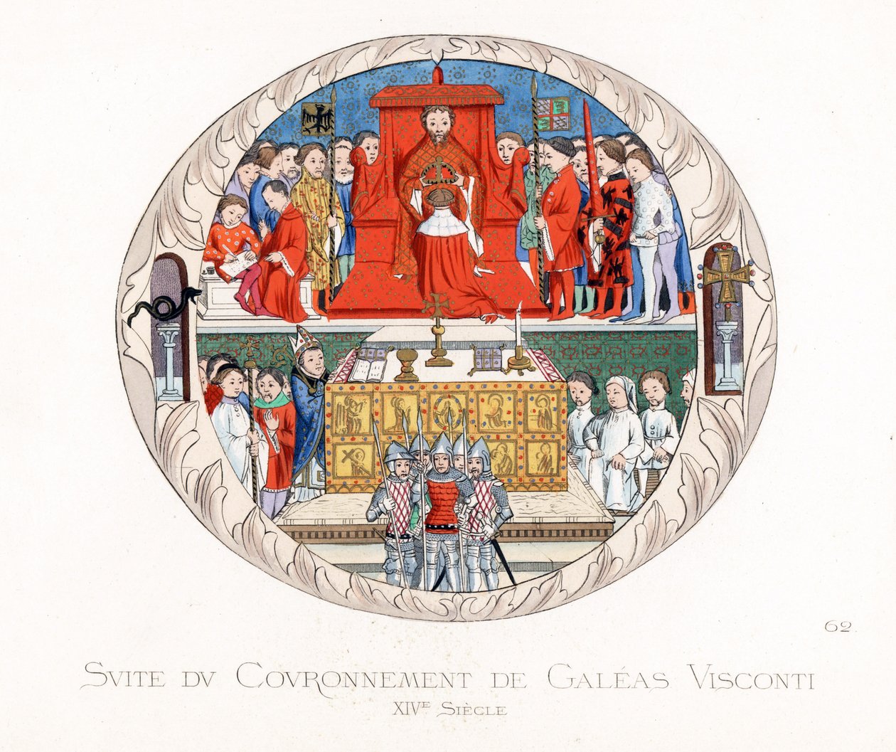 The coronation of Jean Galeas Visconti (Gian Galeazzo Visconti)