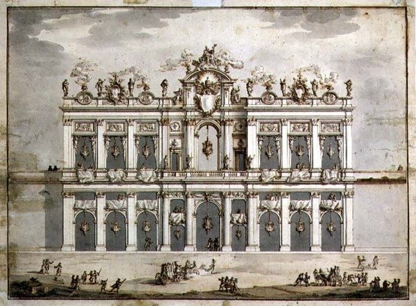 Design of a Facade, probably for the 'Festa della Chinea' of 1766