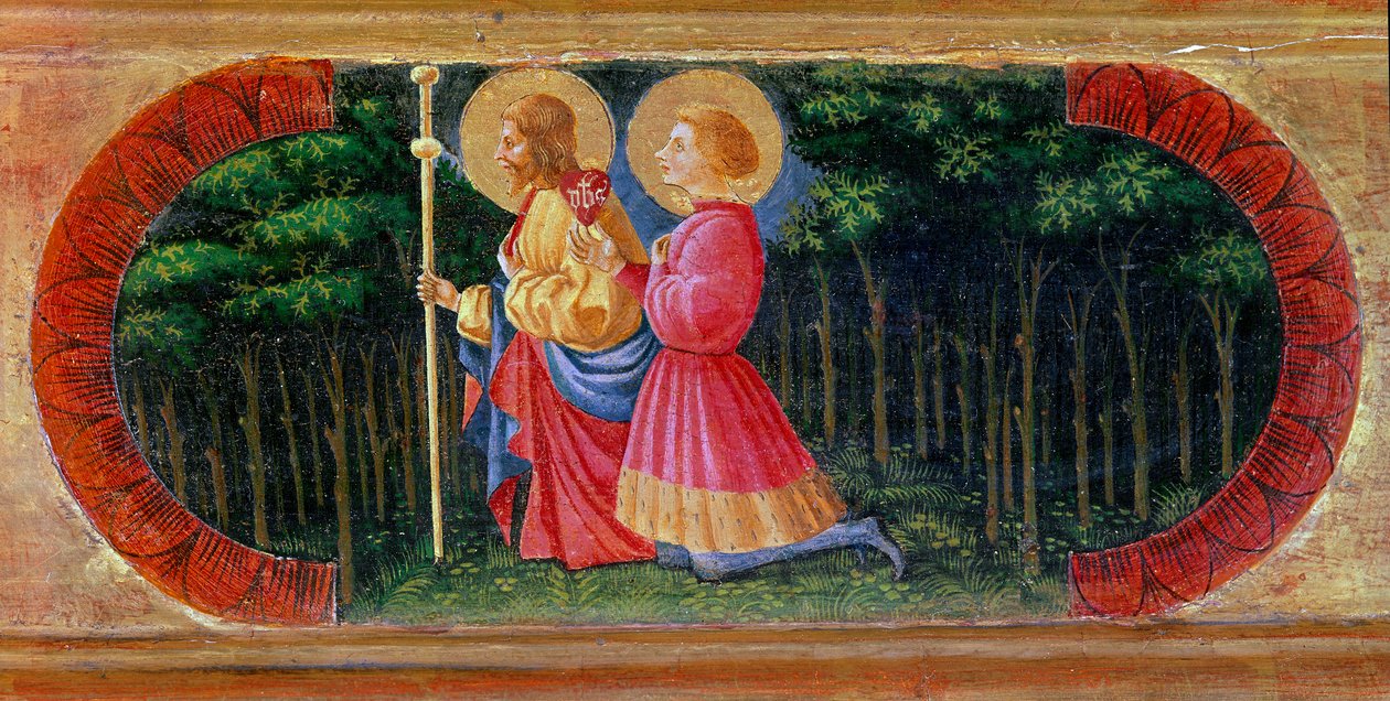 Saints James and Ansano praying by Paolo Uccello