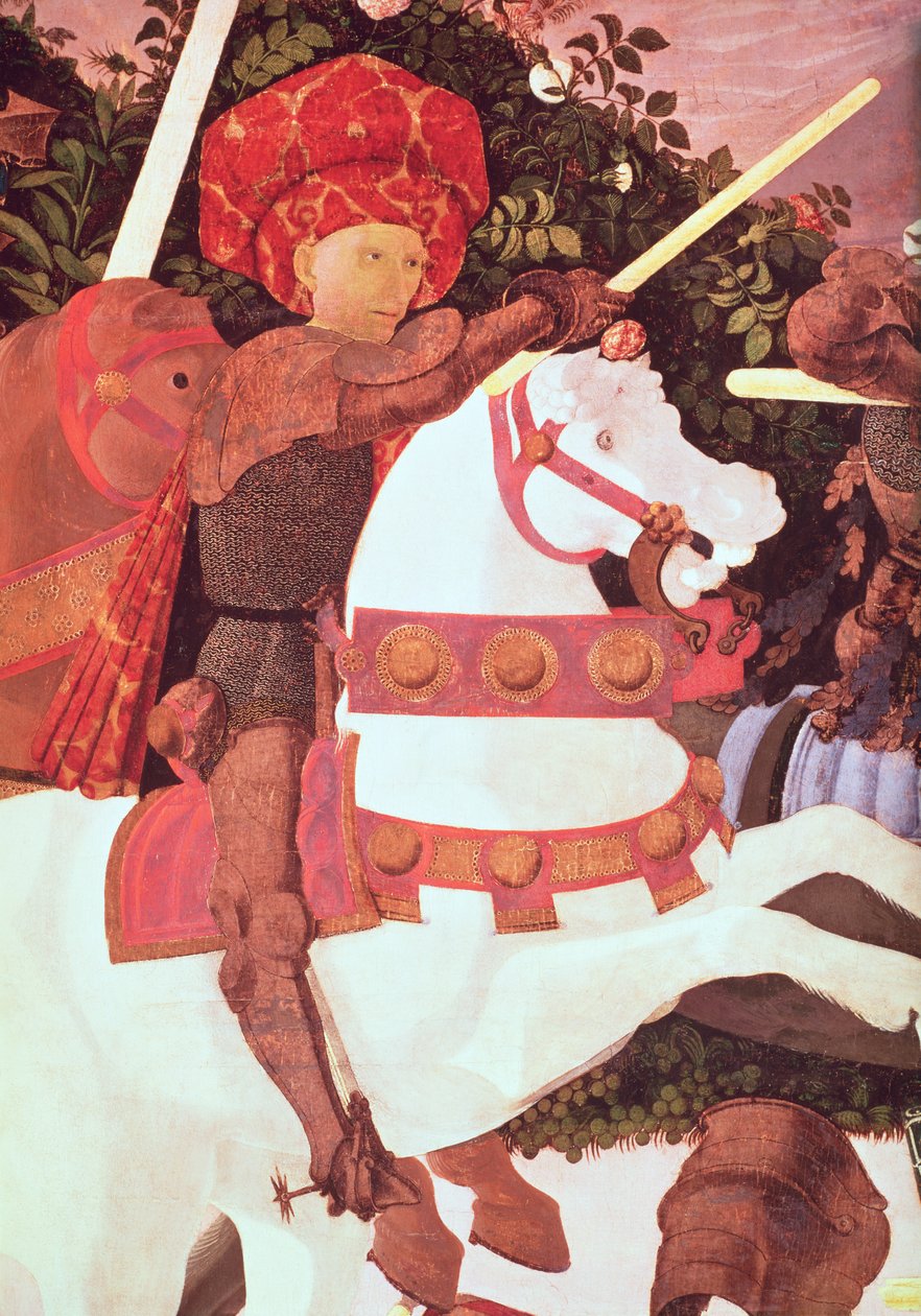 The Battle of San Romano (detail) by Paolo Uccello