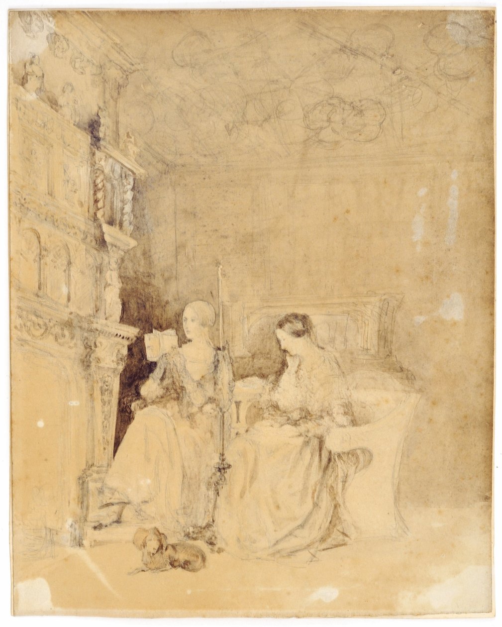 Marianne Nicholson reading to Florence Nightingale in the drawing room ...