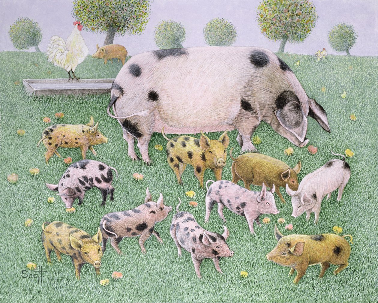 The Apple Feast by Pat Scott: Buy fine art print