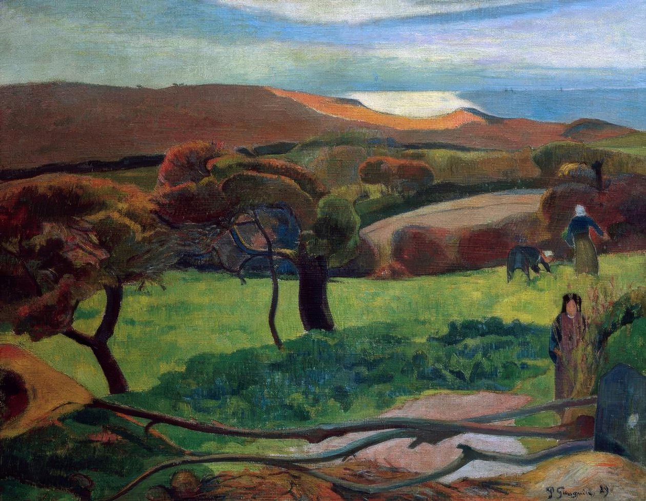 Landscape in Brittany by Paul Gauguin: Buy fine art print