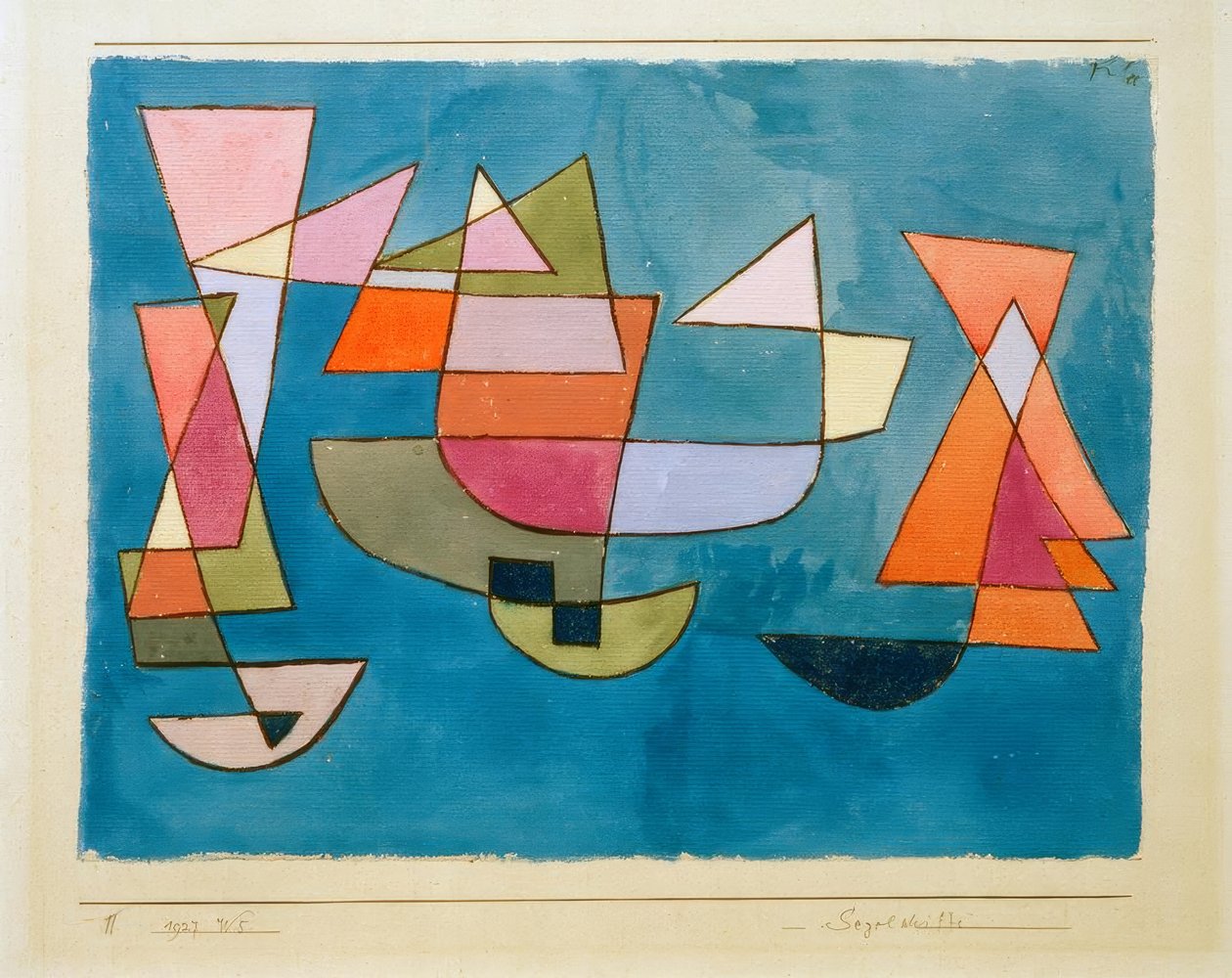 Sailing Ships by Paul Klee: Highest-quality art reproduction