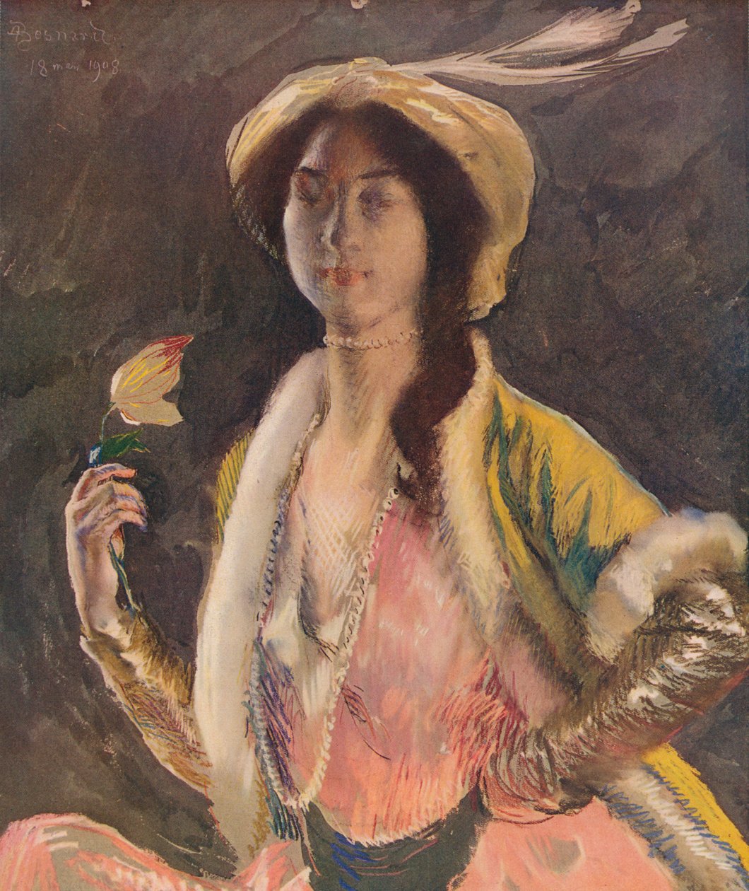 Portrait of Miss B by Paul Albert Besnard: Fine art print