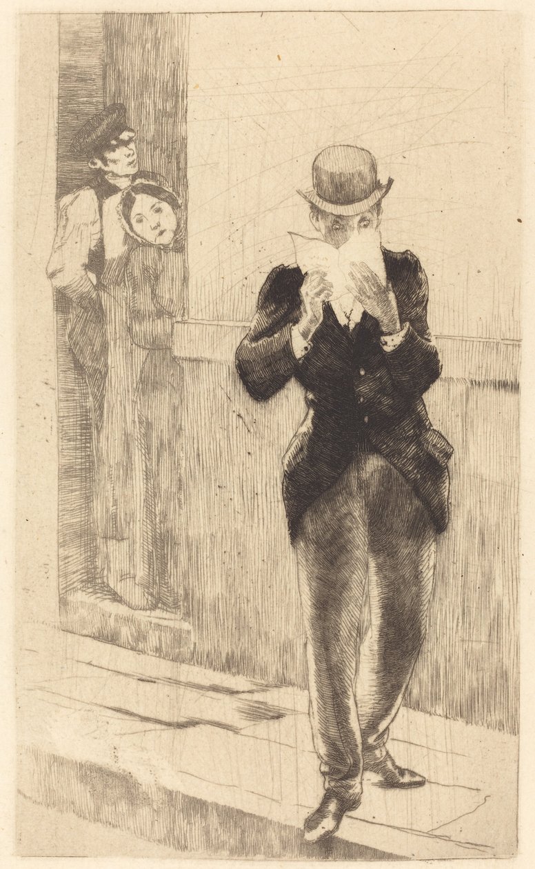 The Letter to Madame Henry by Paul Albert Besnard