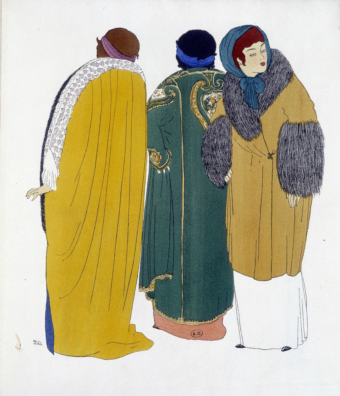 Creation of Paul Poiret from 'Les Dresses de Paul Poiret', drawing by ...