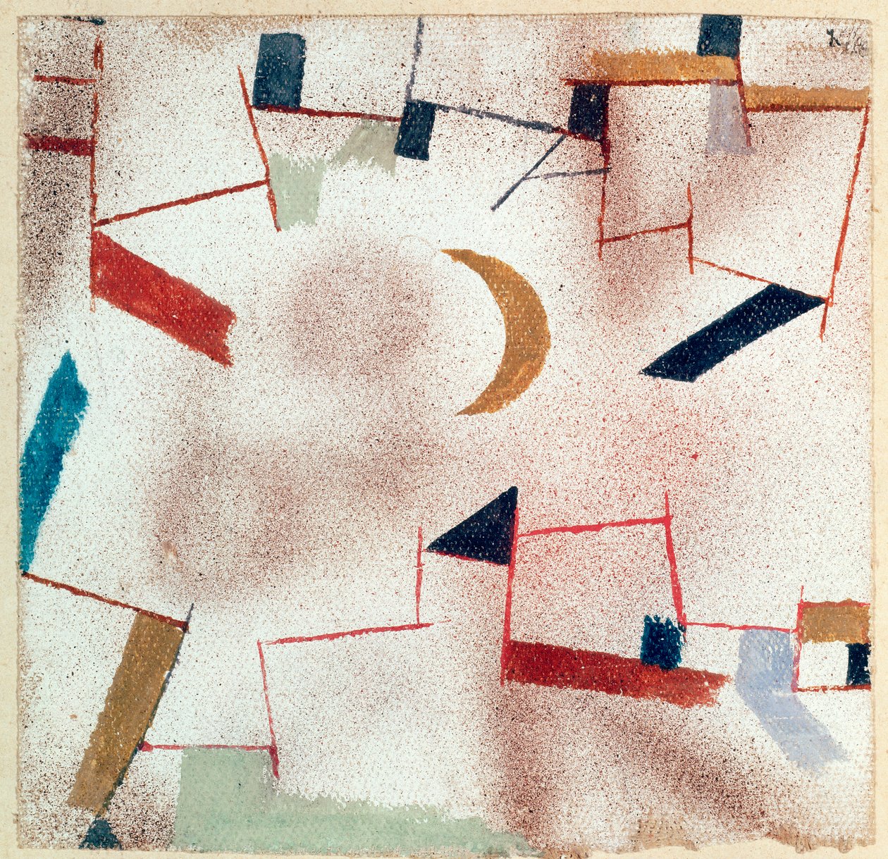 Abstract with Crescent Moon by Paul Klee: Fine art print