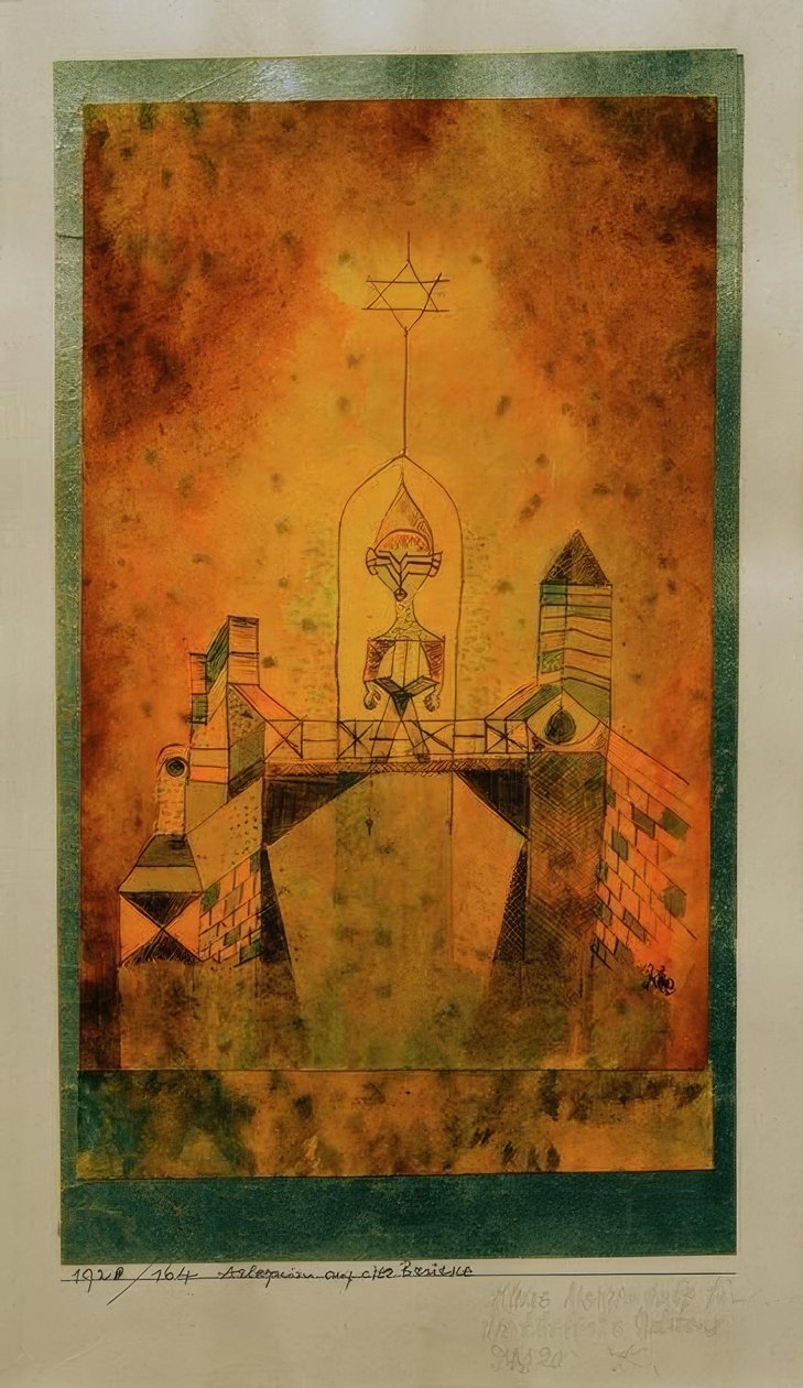 Harlequin on the Bridge by Paul Klee: Buy fine art prints
