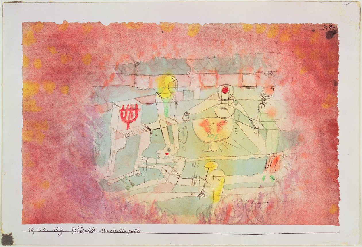 Bad band by Paul Klee: Highest-quality art reproduction