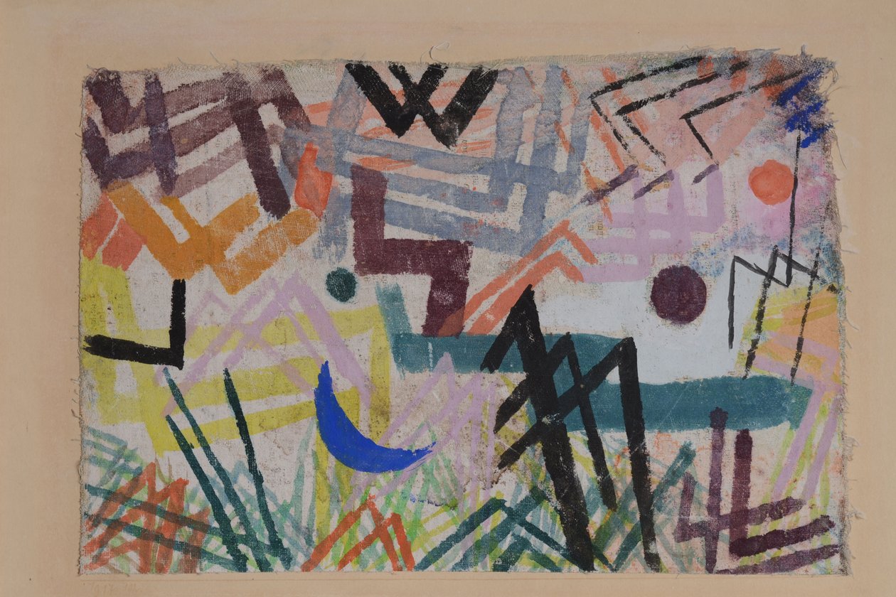 Game of the Forces of Lech Landscape by Paul Klee