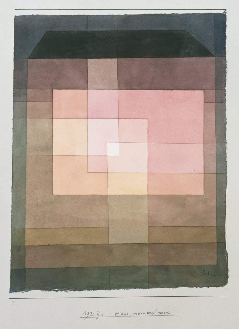 House, outside and inside by Paul Klee: Buy fine art print