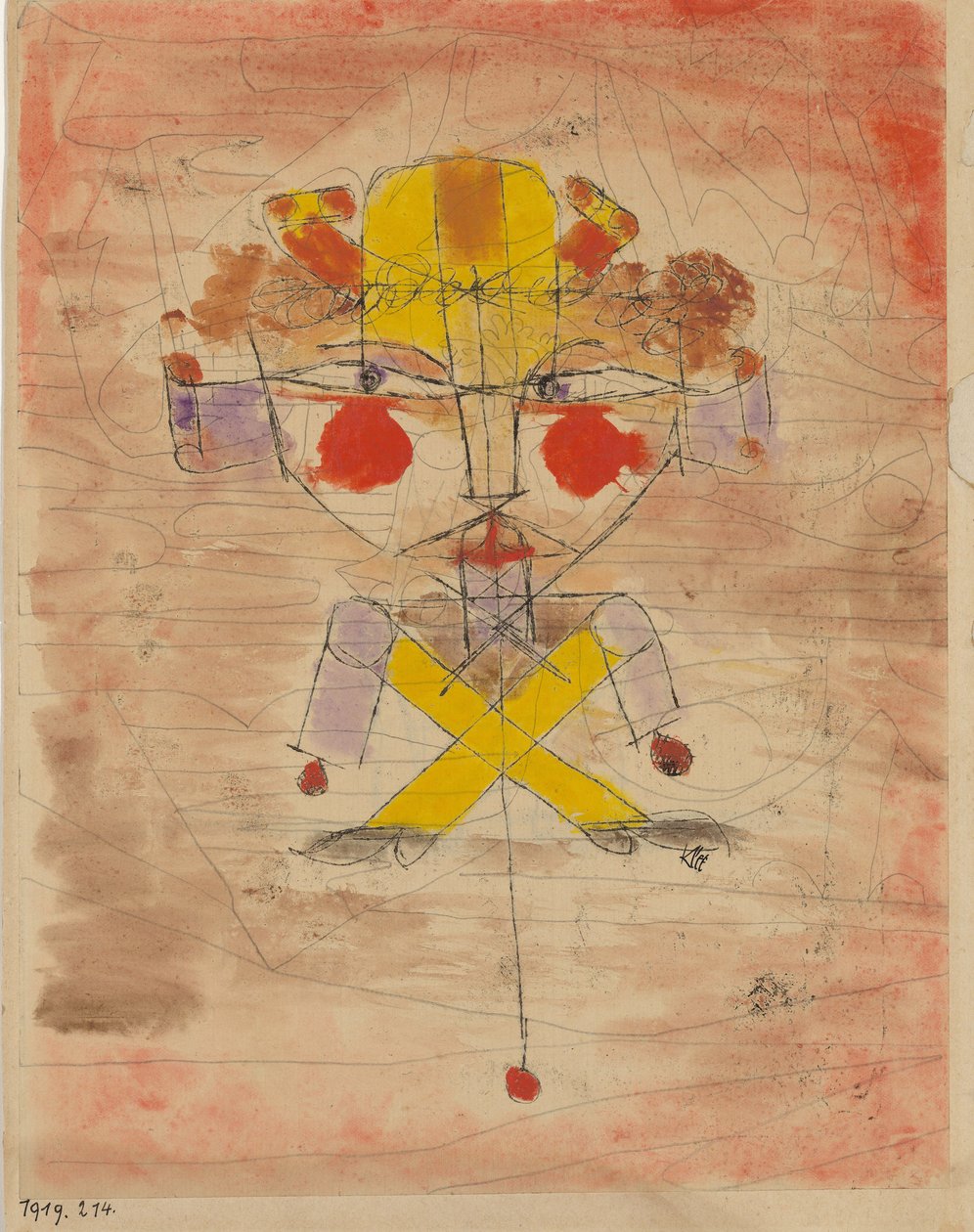 Jumping Jack by Paul Klee: Highest-quality art reproduction
