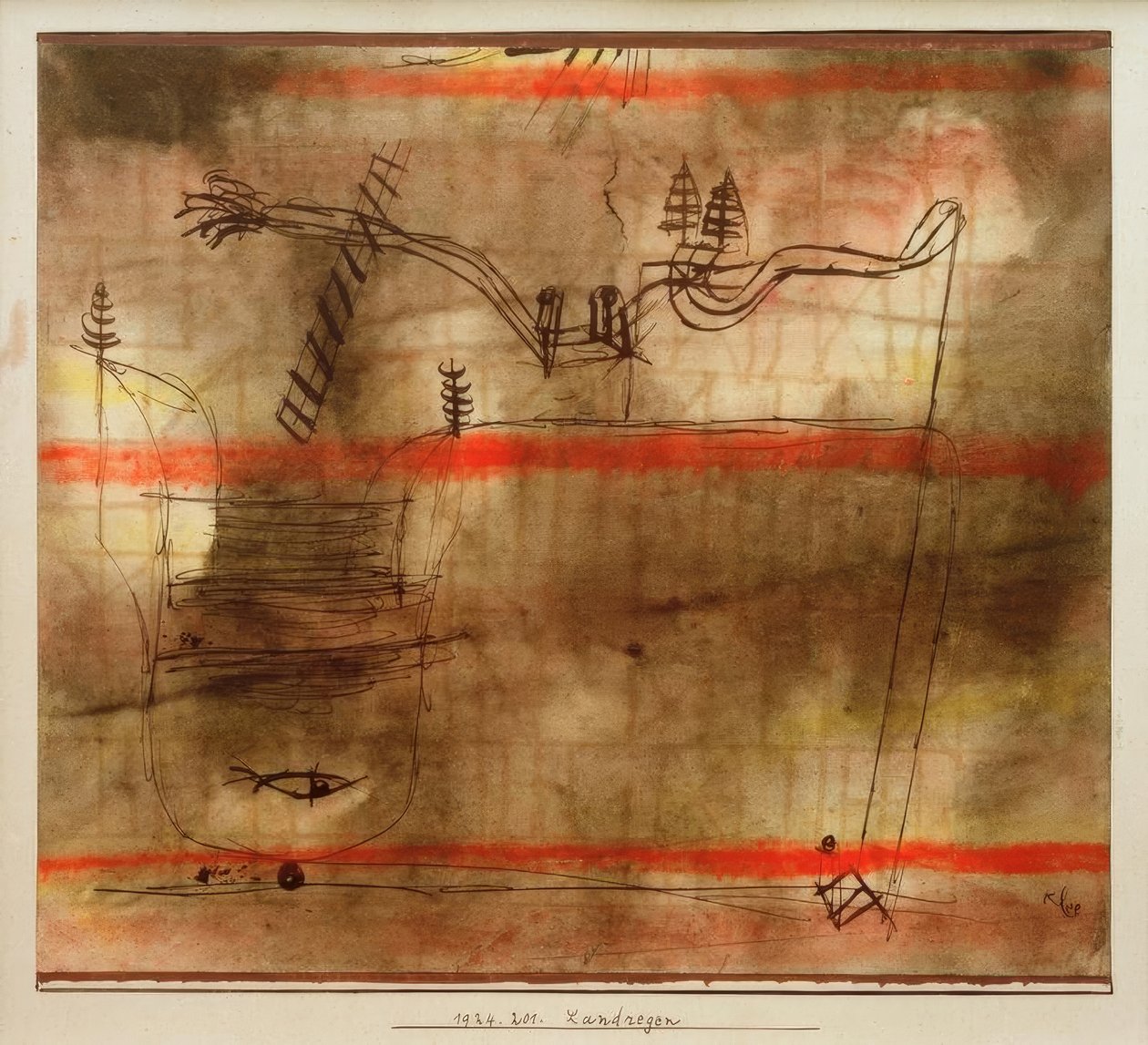 Country Rain by Paul Klee: Highest-quality art reproduction