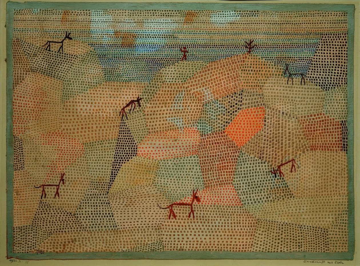 Landscape with Donkeys by Paul Klee: Buy fine art print