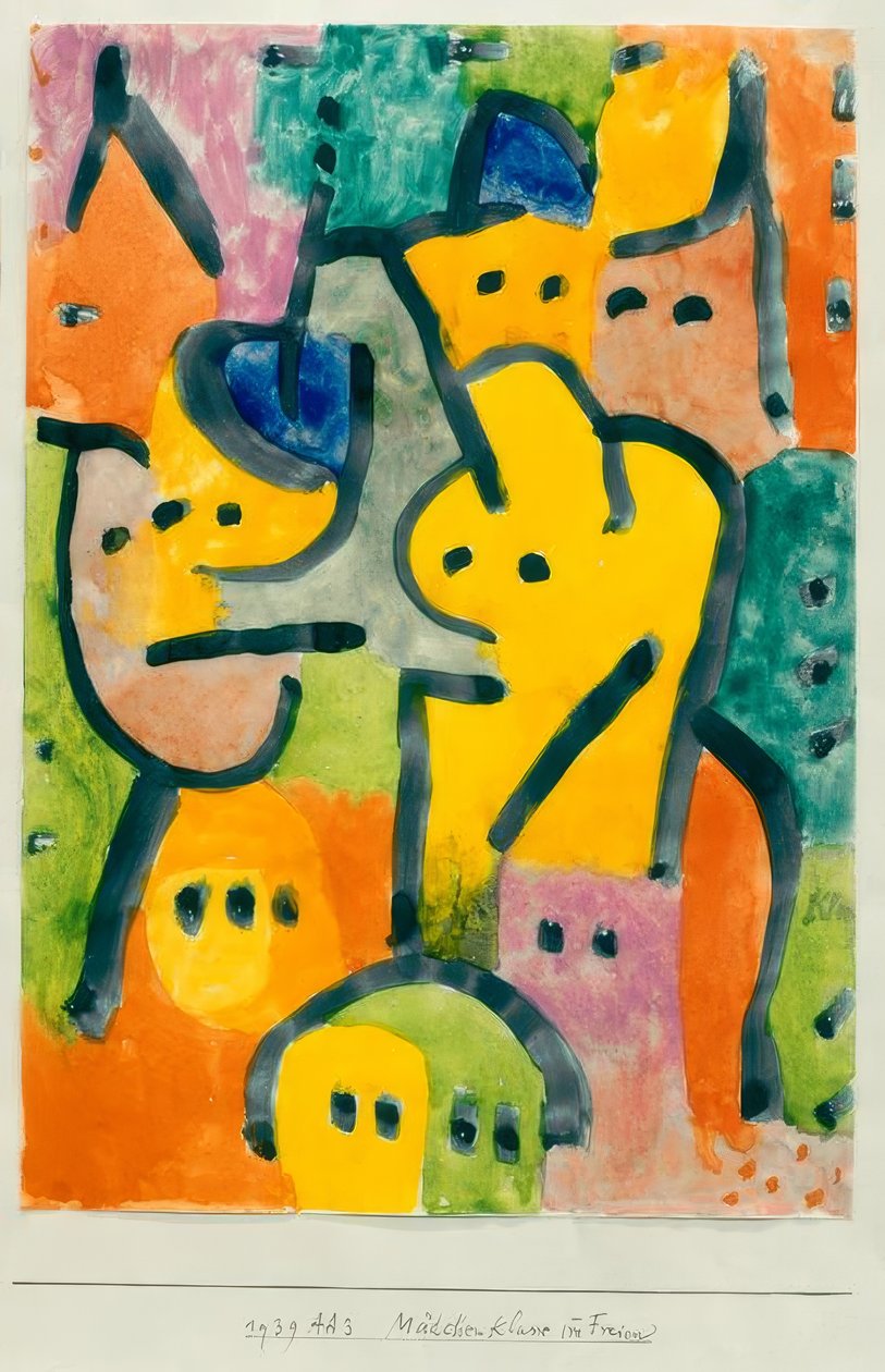 Girls' Class Outdoors by Paul Klee: Buy fine art print