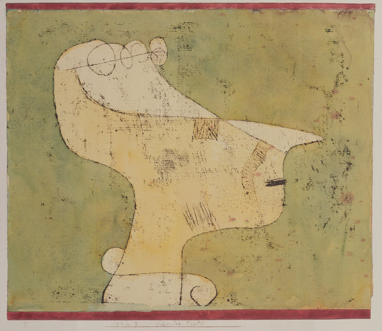 Sharp Profile by Paul Klee: Highest-quality art reproduction