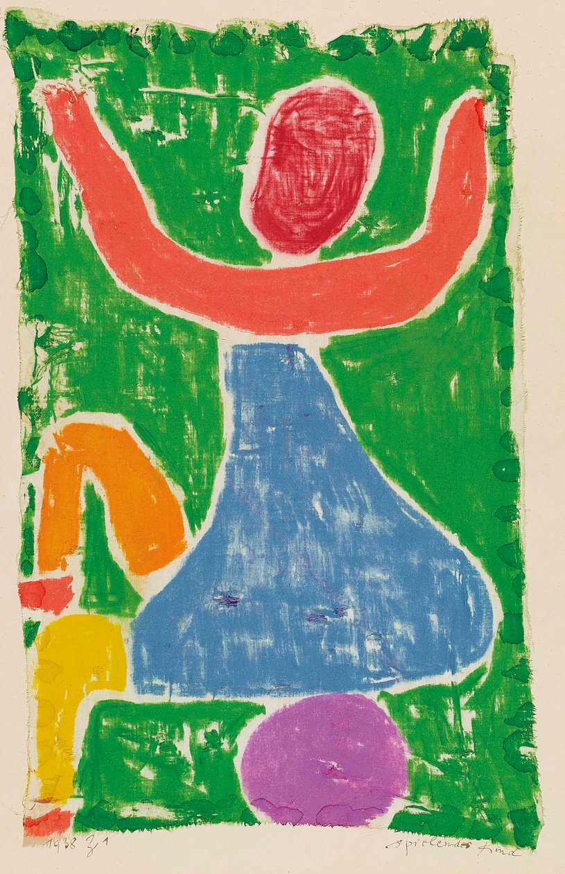 Child Playing by Paul Klee: Premium art reproduction
