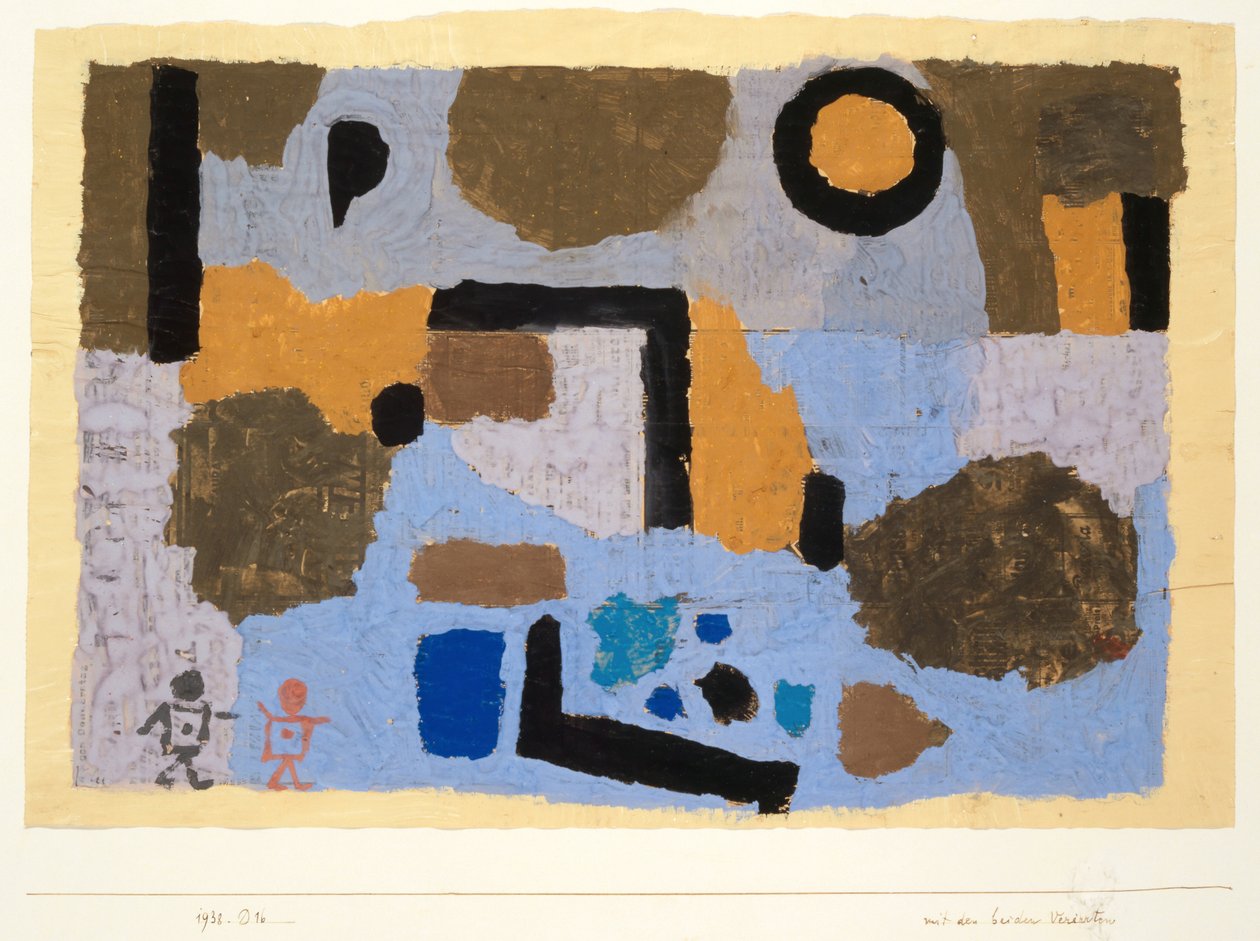 With the Two Lost Ones, 1938 by Paul Klee: Fine art print