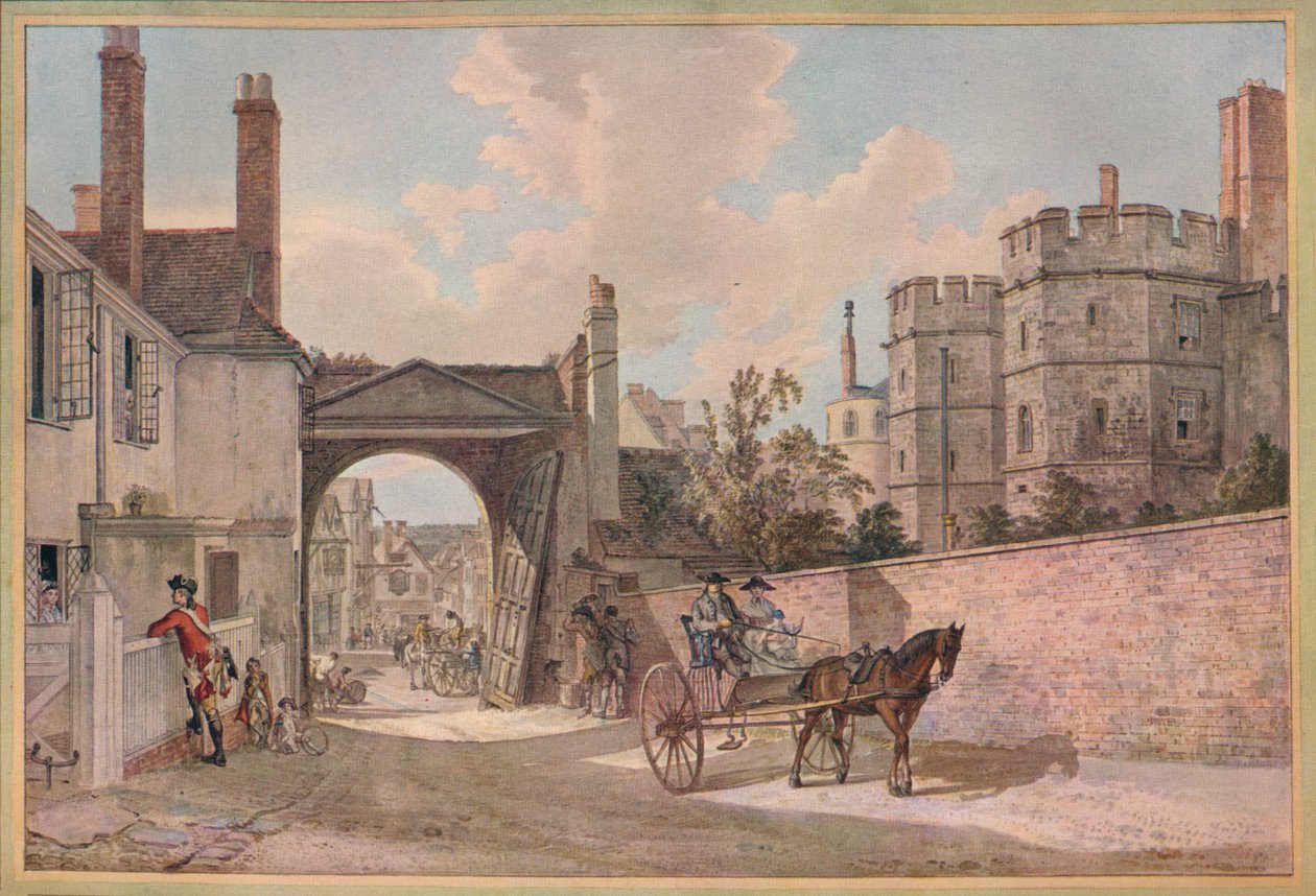 Queen Elizabeth's Gateway, Windsor Castle by Paul Sandby