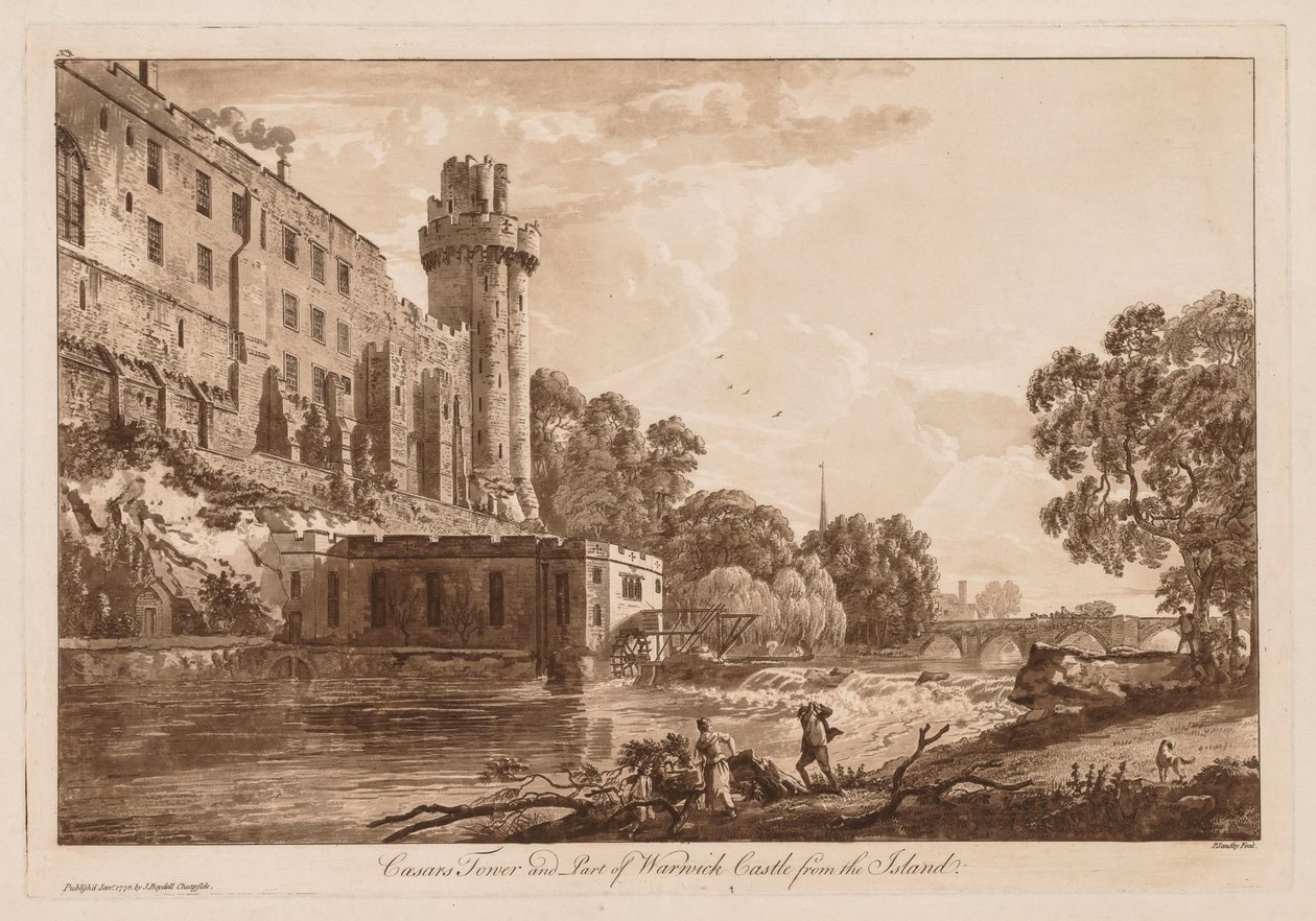Views of Warwick Castle: Caesar's Tower and Part of Warwick Castle from ...
