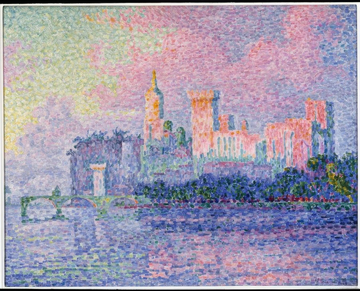 The Palace of the Popes, Avignon by Paul Signac