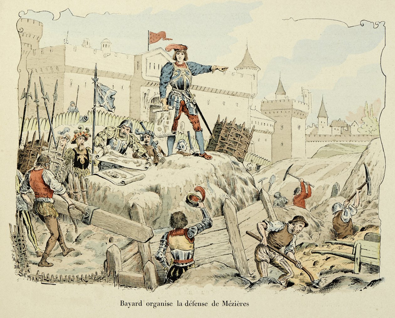 Illustration from the Book Histoire du Chevalier Bayard by Theodore ...