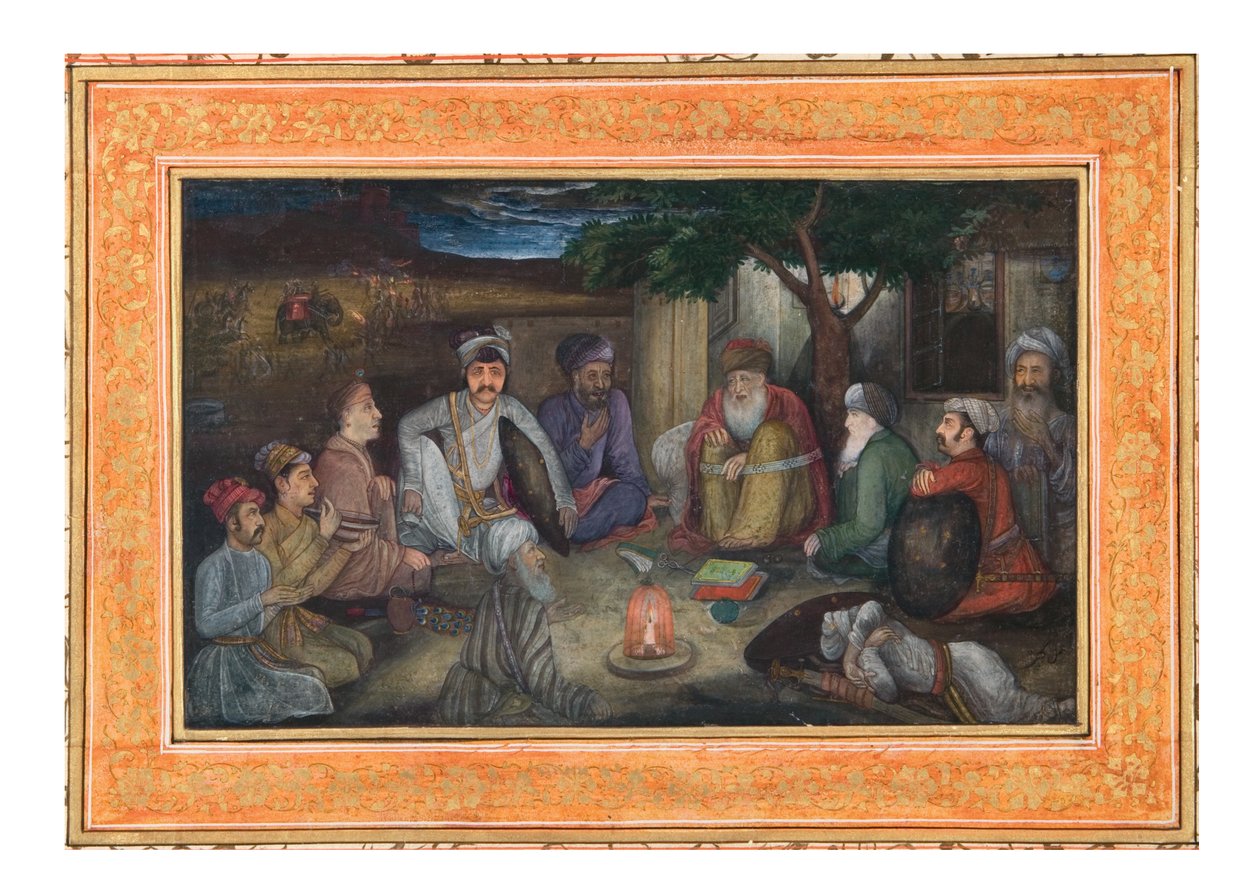 Travelers Gathered in the Night by Payag: Fine art print