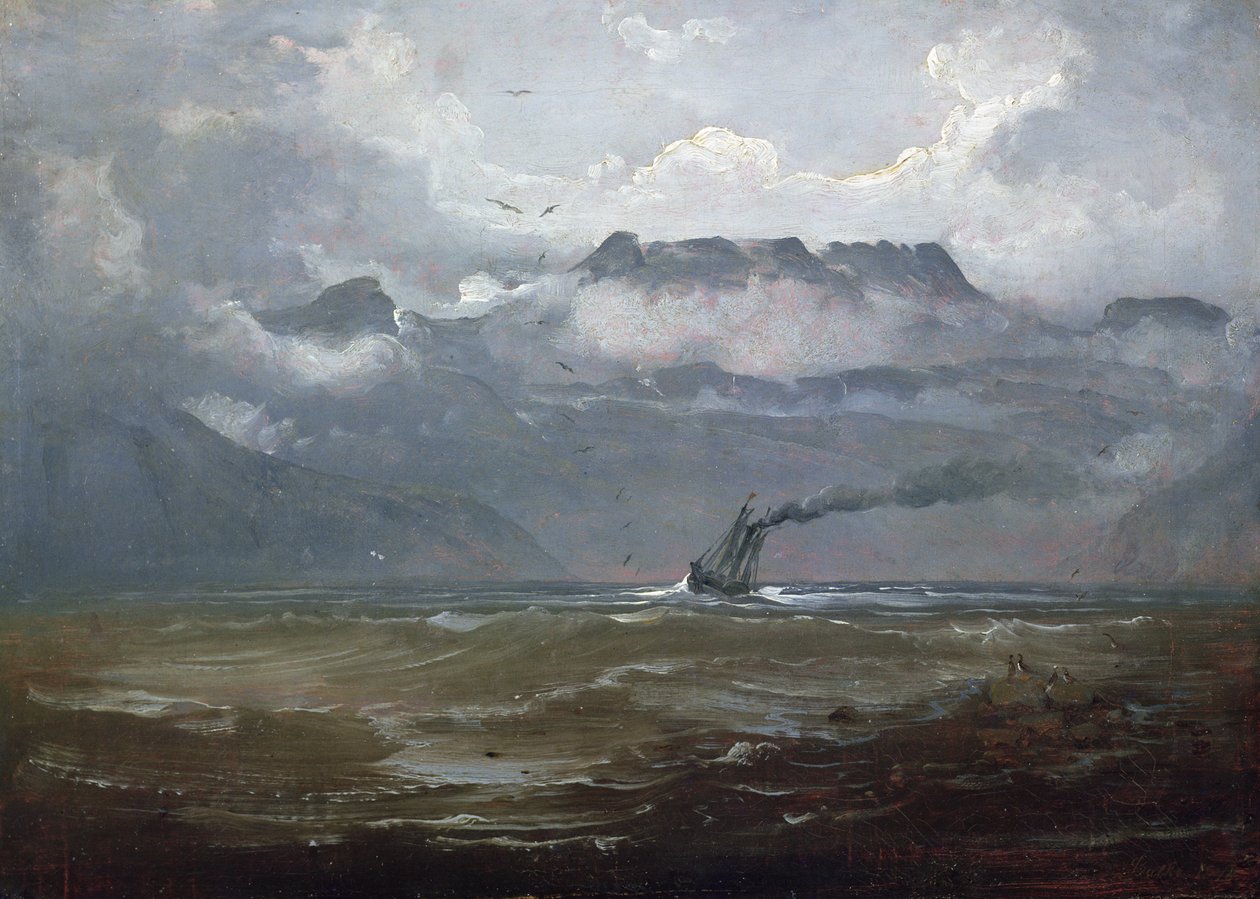 Fresh Breeze in Bind Valley by Peder Balke: Fine art print