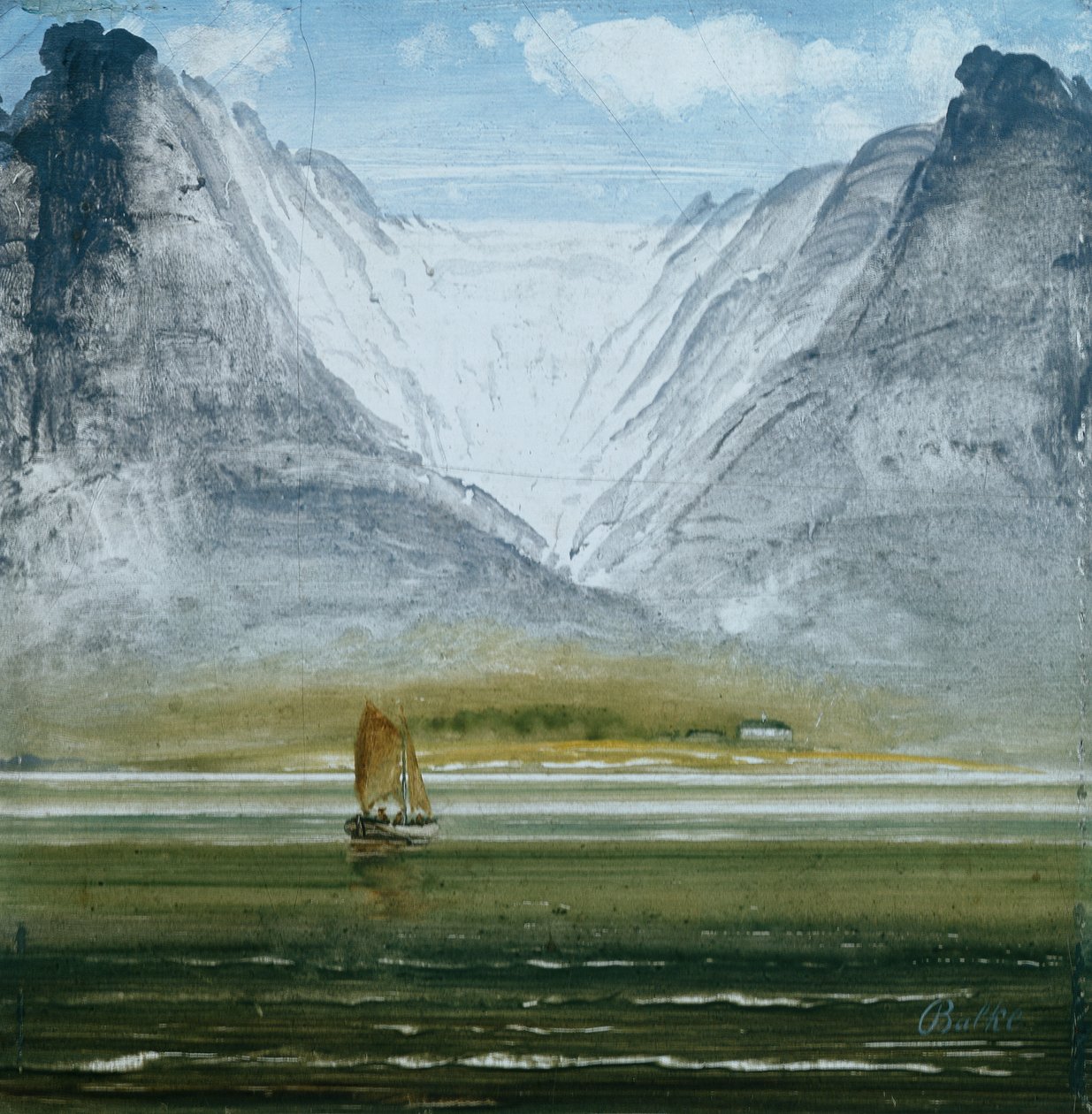 Glacier by Peder Balke: Highest-quality art reproduction