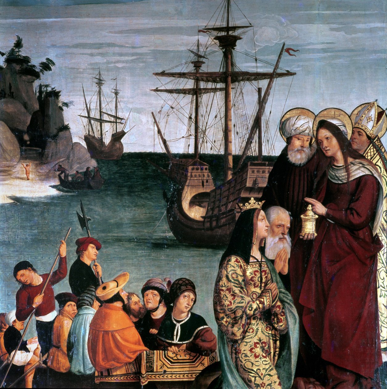 Mary Magdalene Boarding a Ship (altarpiece of Saint Magdalen)