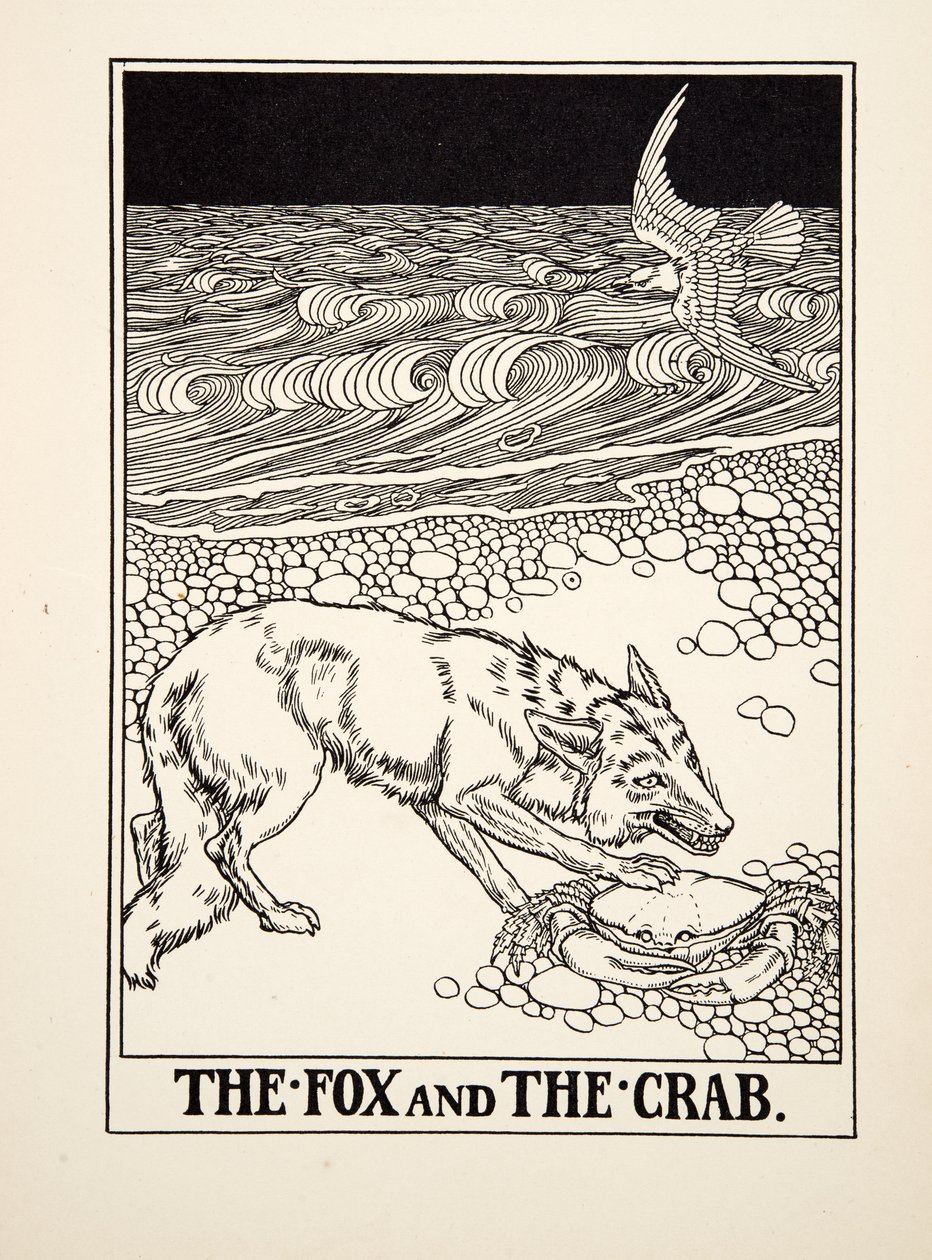 The Fox and the Crab, from A Hundred Fables of Aesop