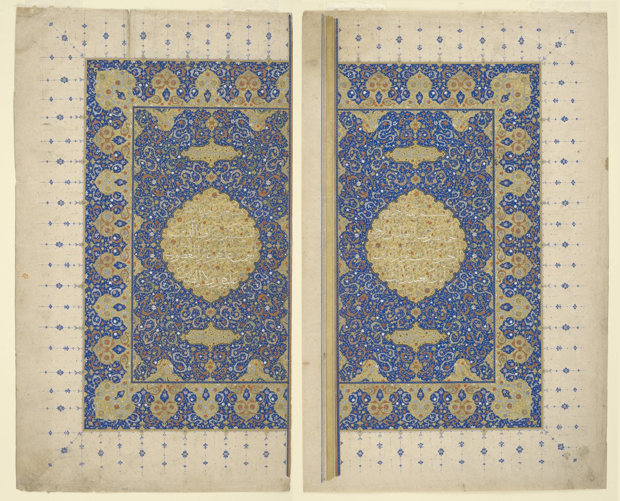 Double-Page Frontispiece from a Qur'an by Persian School