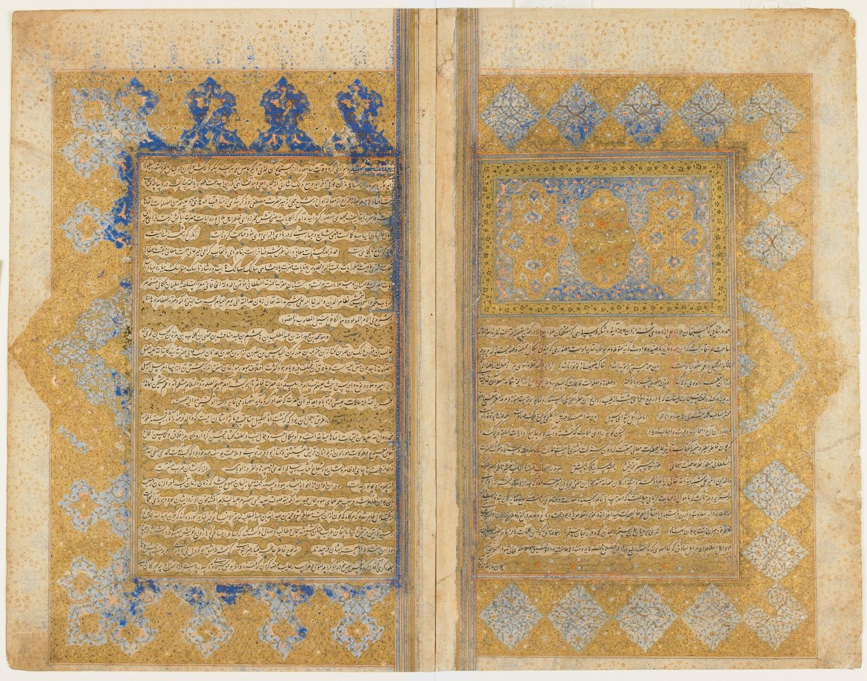 Folio from a Rawdat al-safa by Mirkhwand; recto: illuminated titlepiece ...